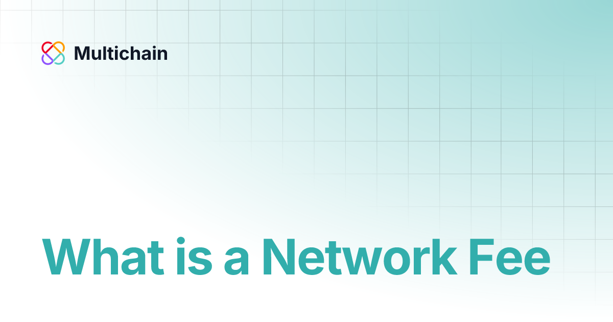What is a Network Fee | Multichain